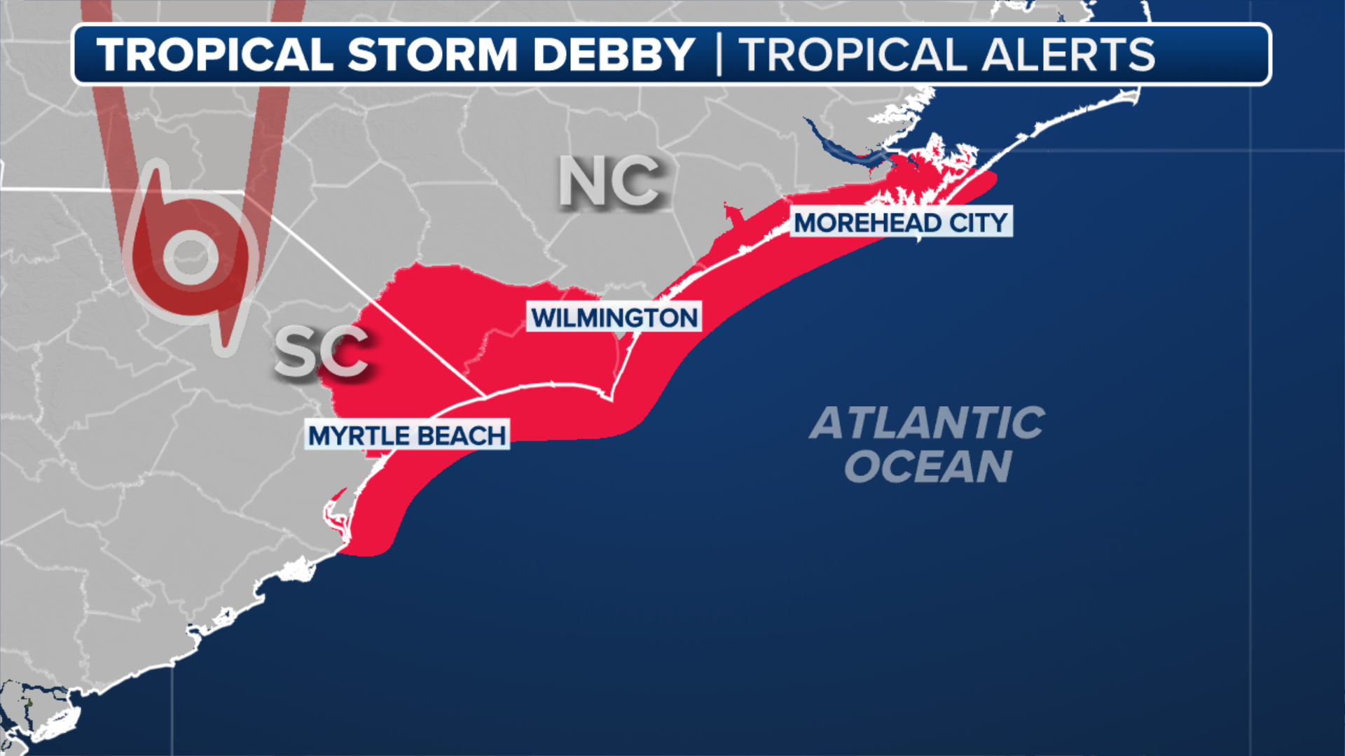 Tropical Storm Debby strengthens as it tracks towards Florida's Big Bend | Fox Weather